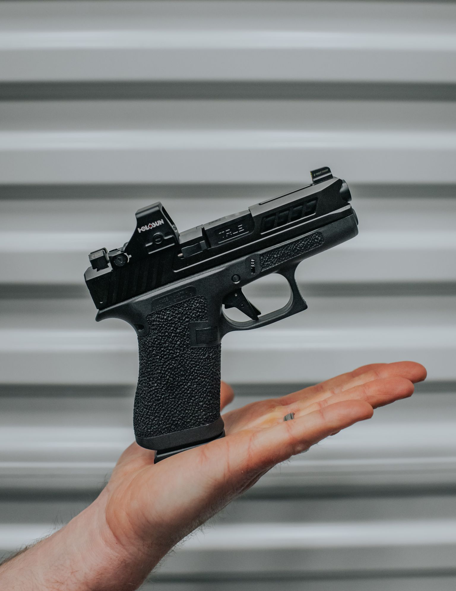 All black Glock 43X by True Precision Inc - True Precision, Inc.